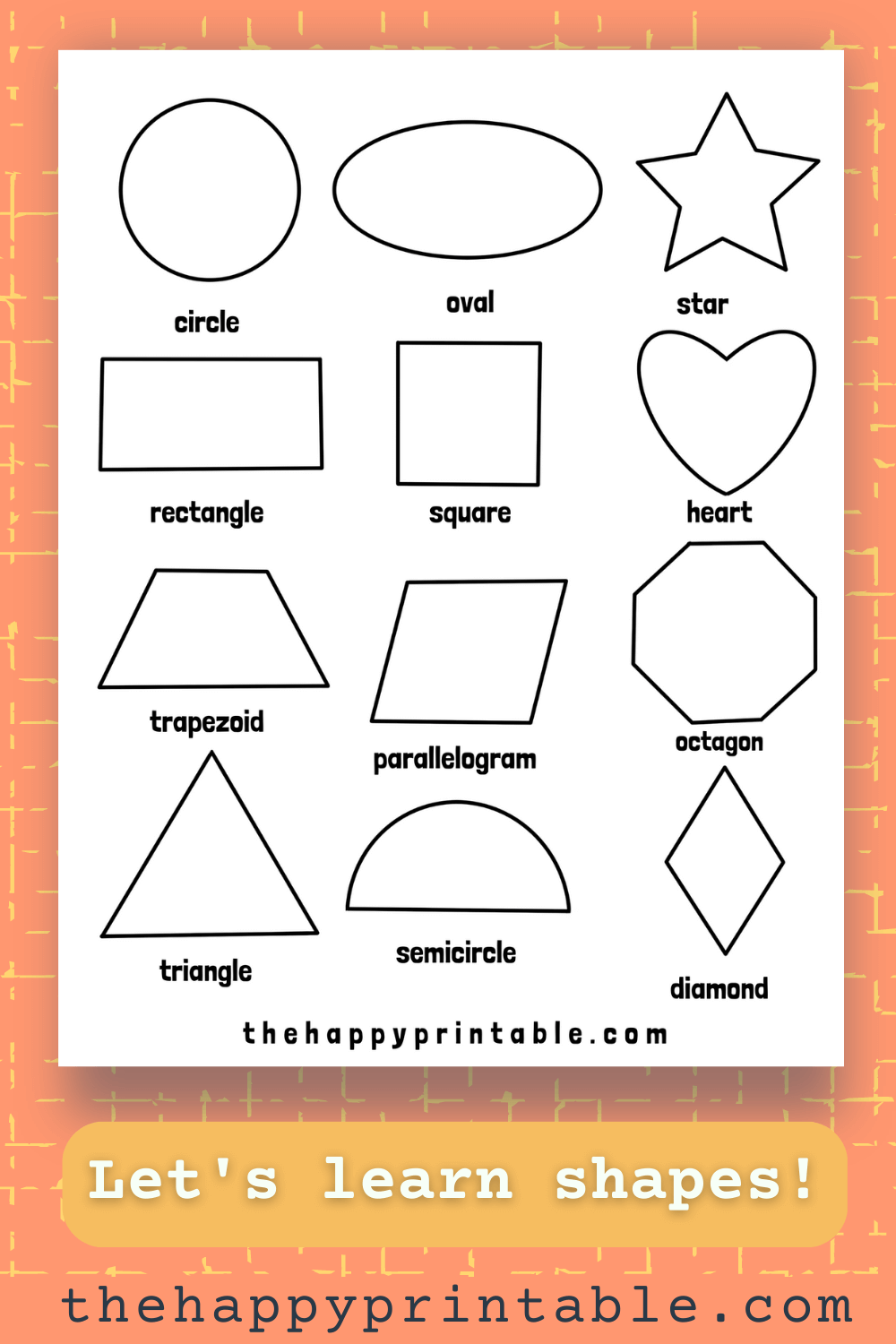 Printable Shapes Worksheets - Creative Kids